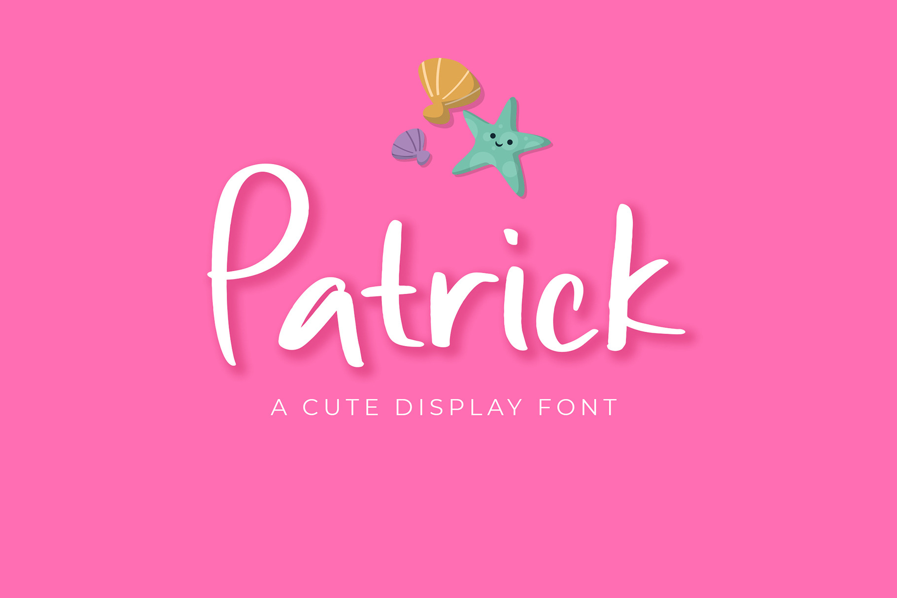 Patrick Cute Display Font, a Font by Formatika Studio