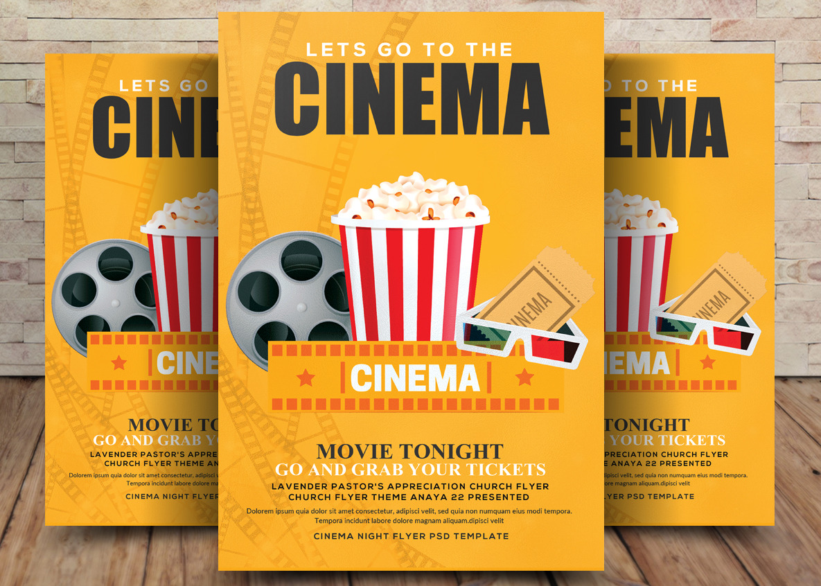 Movie Premiere & Movie Star Flyer, a Flyer Template by graphicforest
