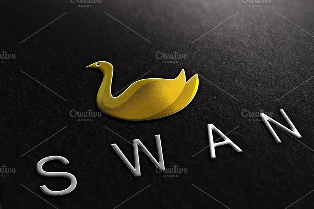 Swan logo, a Branding & Logo Template by PixelMor | Creative Market