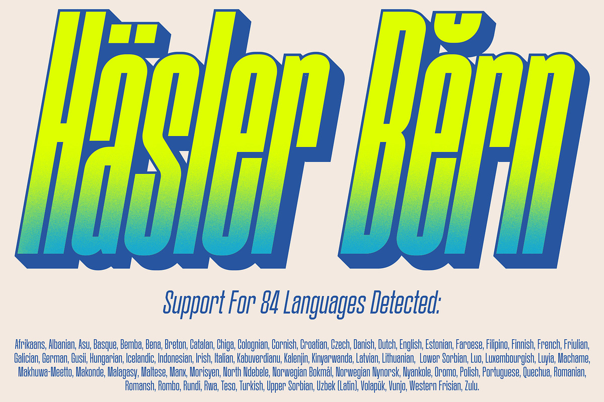 Hyugos | Condensed Shadow Font!!, a Sans Serif Font by Fateh.Lab