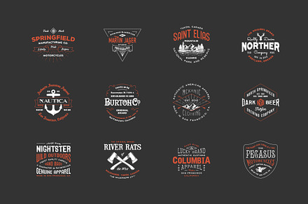 19th Century Vintage Logos, a Branding & Logo Template by Victor Barac