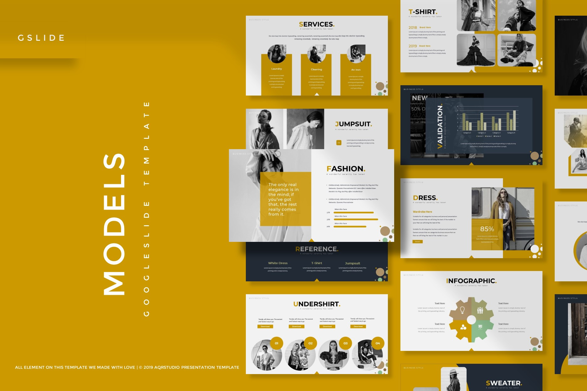 Models - Google Slides Template, a Presentation Template by AQR Studio