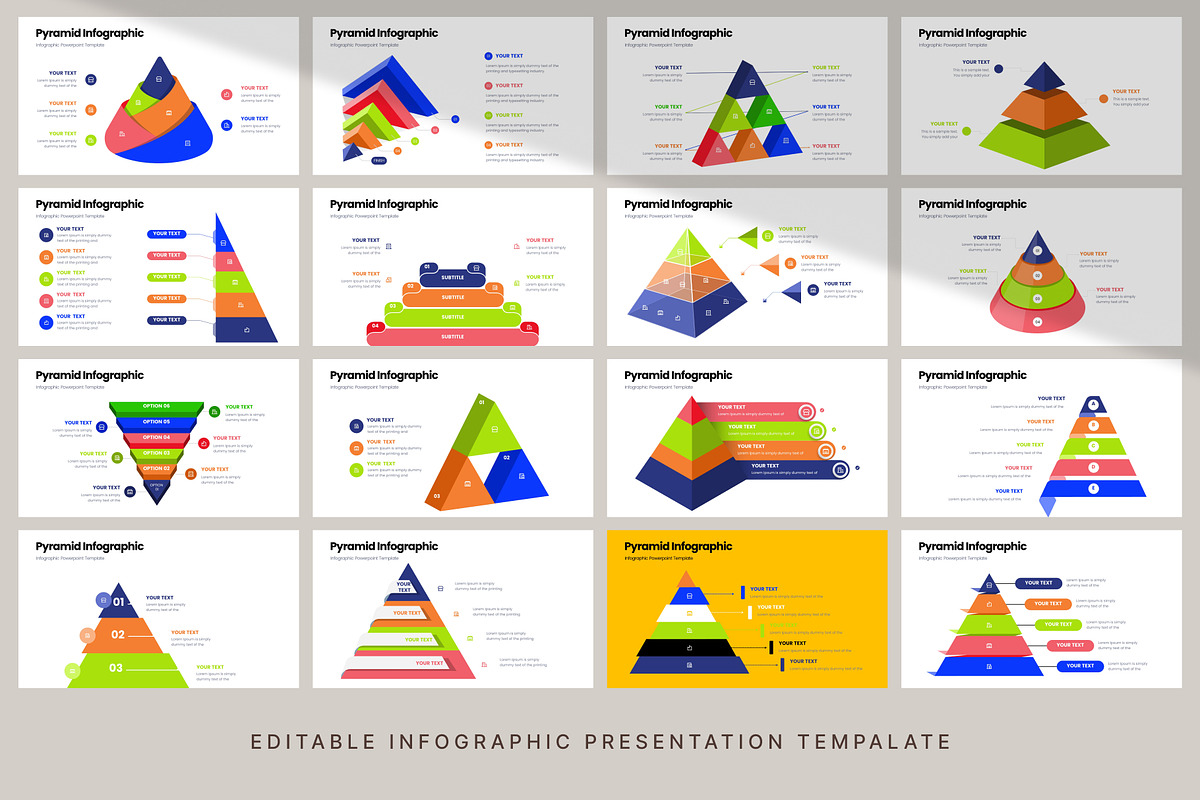 Business Pyramid - Infographic Presentation Template