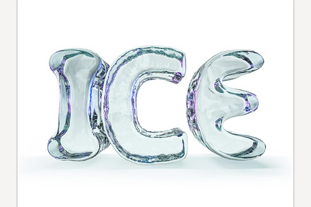 Word ICE, a Background Graphic by 3D Graphics Shop