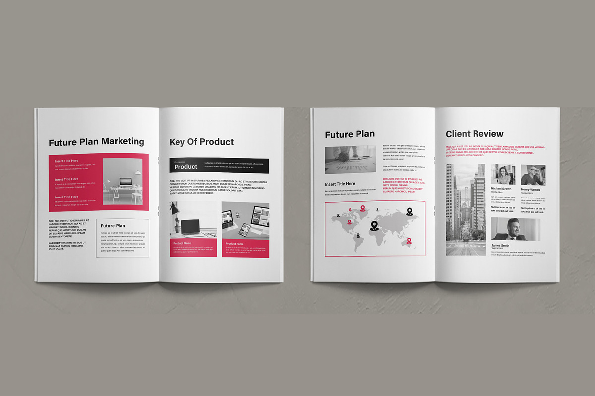 Company Profile Layout Template