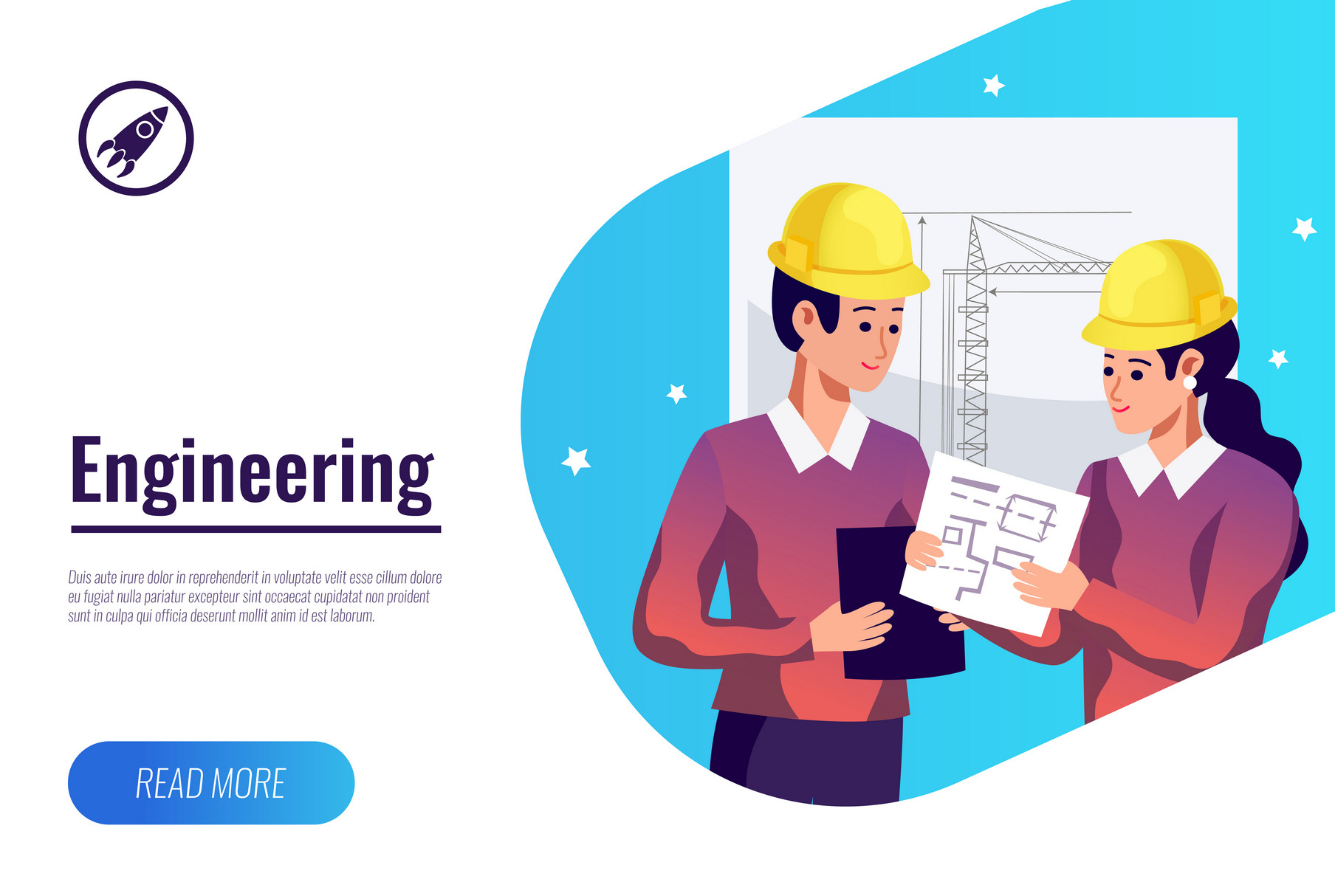 Engineering poster, a Decorative Illustration by Macrovector