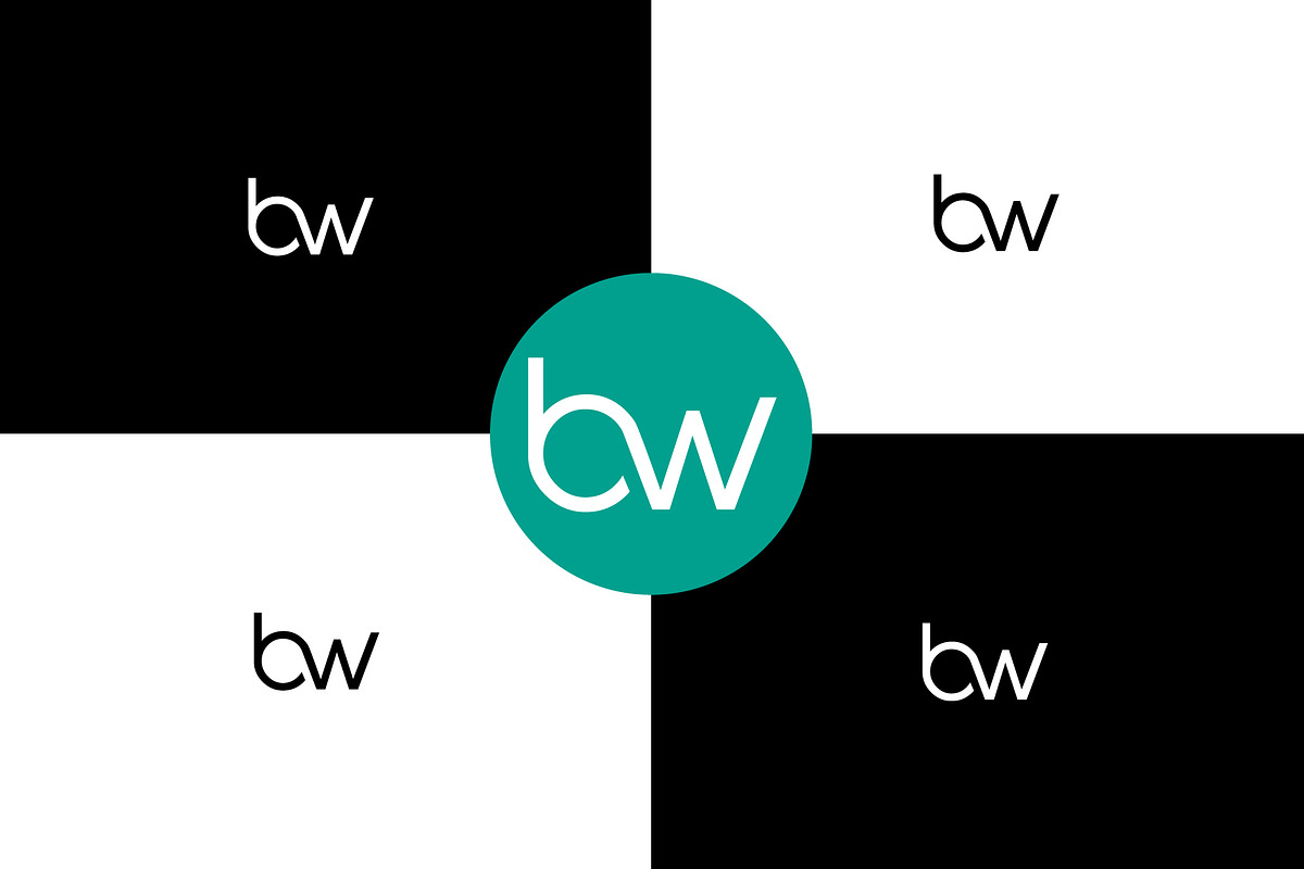 BW Abstract Logo Design., a Branding & Logo Template by art_creater