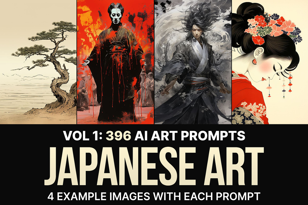 396 Midjourney Japanese Art Prompts, a Person Illustration by Sevenstyles