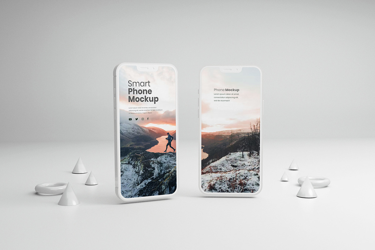 10 minimal smartphone mockup
