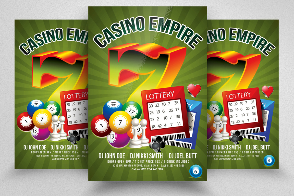 10 Casino Night Flyers Bundle, a Flyer Template by Business Flyers