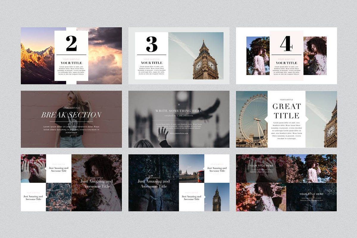 LONDON PowerPoint Template + Gift, a Presentation Template by Elizaveta ...