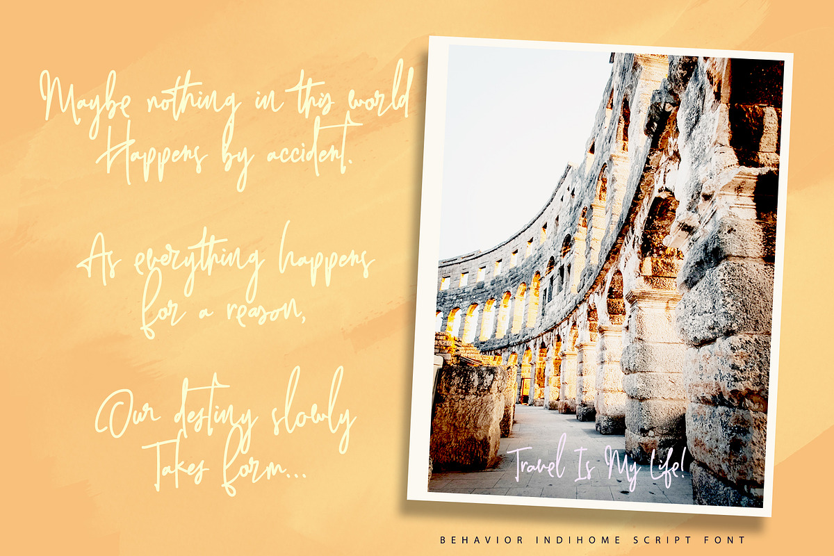 Behavior Indihome | Signature Font, a Script Font by Aldedesign