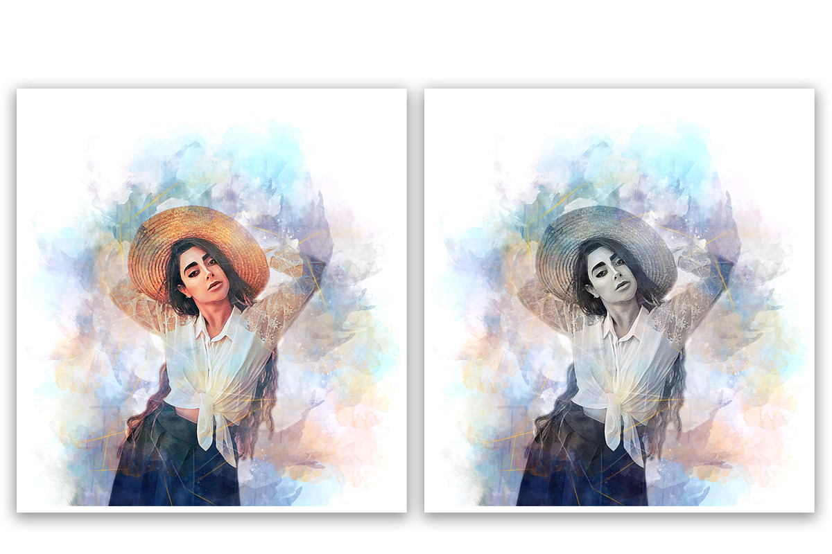 Real Watercolor Photoshop Action, an Action Add-On by Studio Retouch