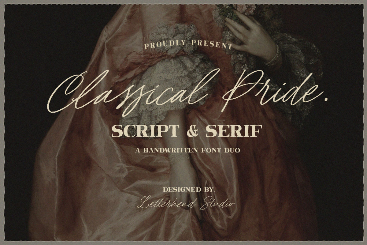 Classical Pride Timeless Beauty Font, a Script Font by Letterhend Studio