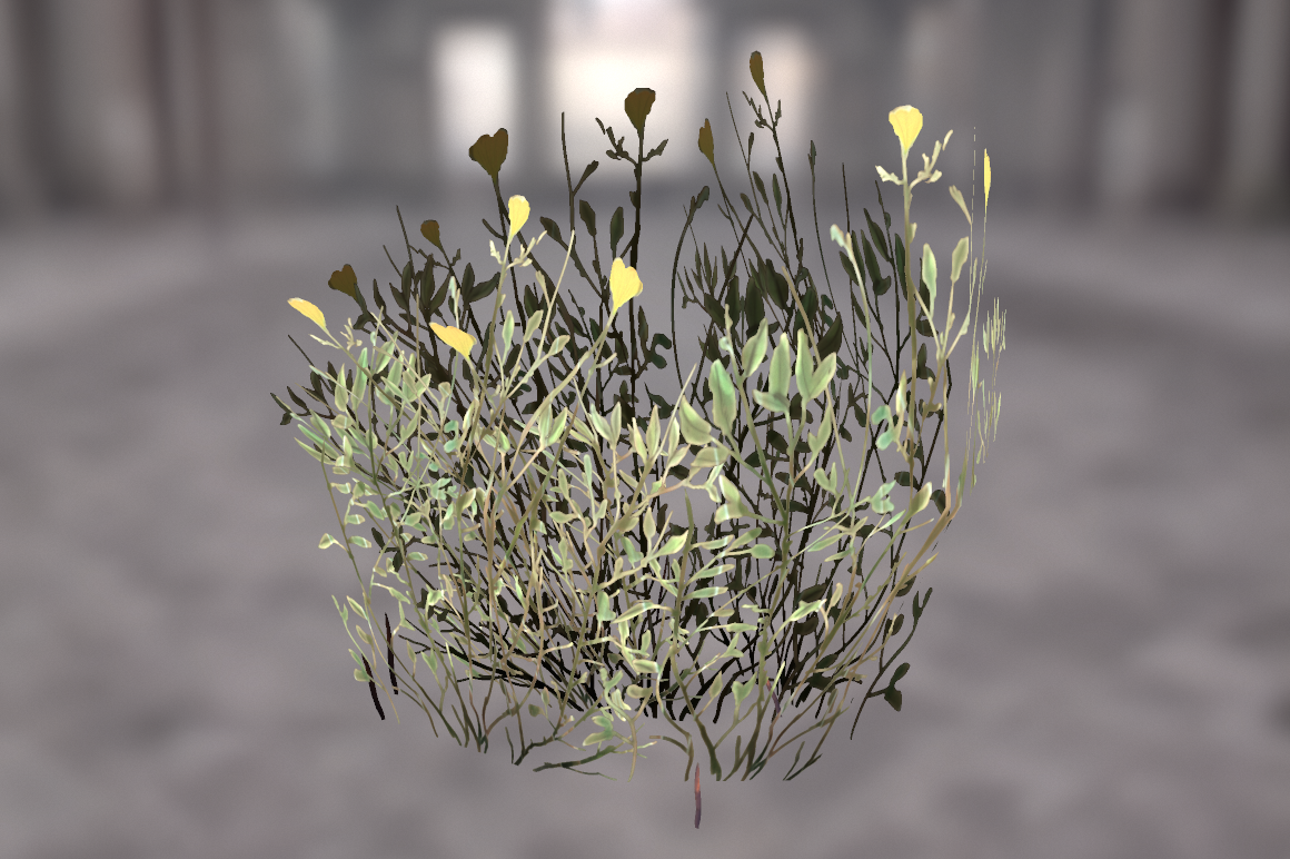 Bush_3, an Environmental 3D Model by 2dawngames