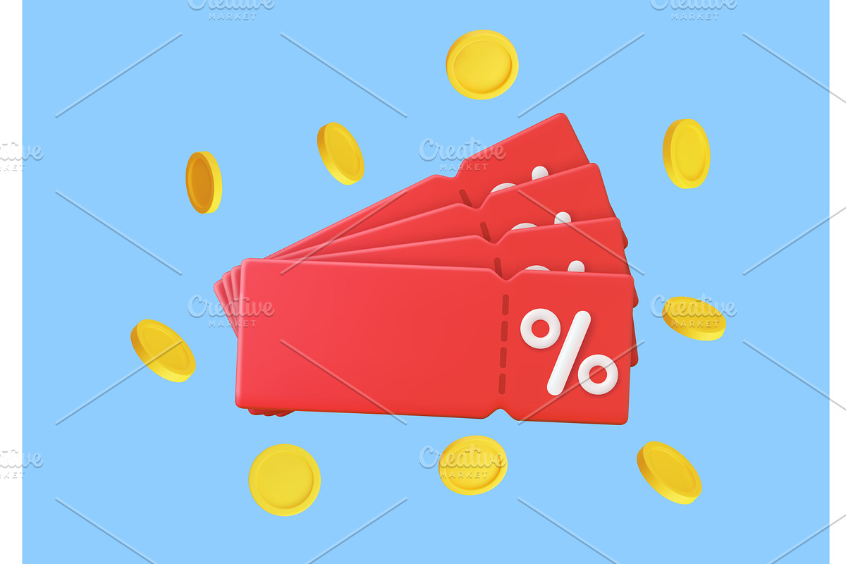 price tag with percentage sign., an Object Illustration by ModVector ...