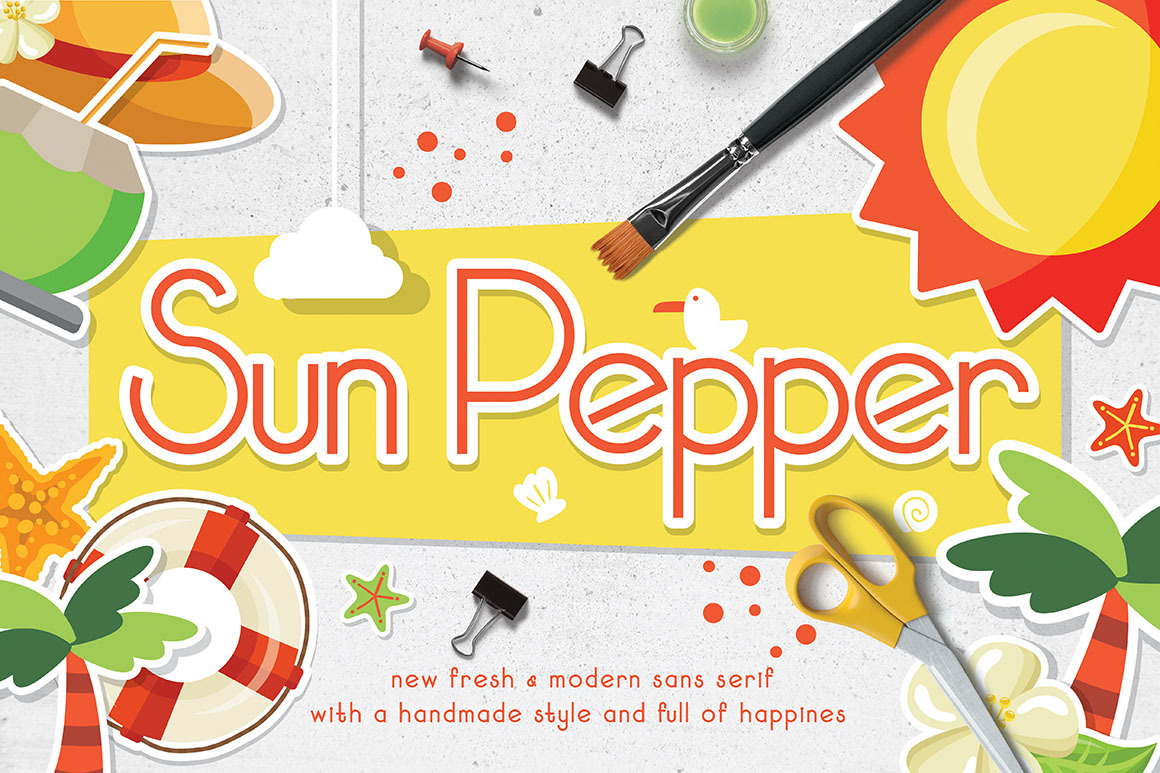 Sun Pepper, a Sans Serif Font by TGIF.STD