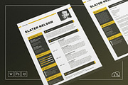 Resume/CV - Slater, a Resume Template by bilmaw creative