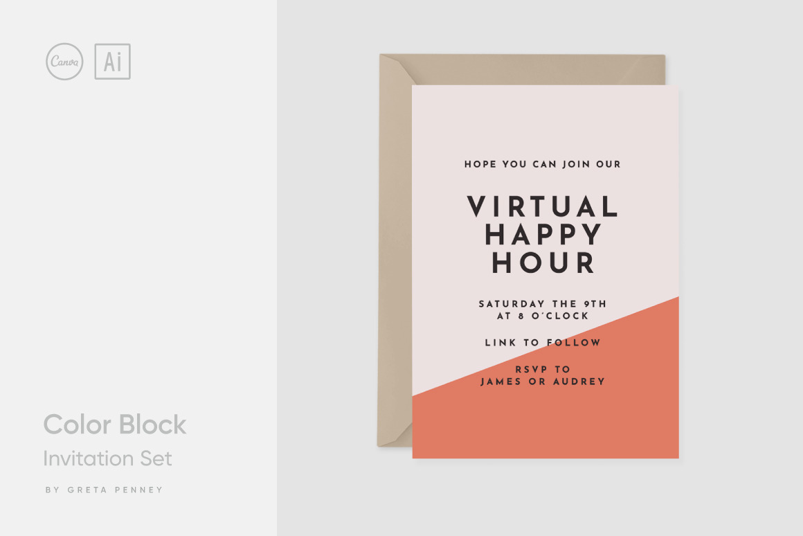 Canva + AI Invitation Set II, an Invitation Template by Viaduc
