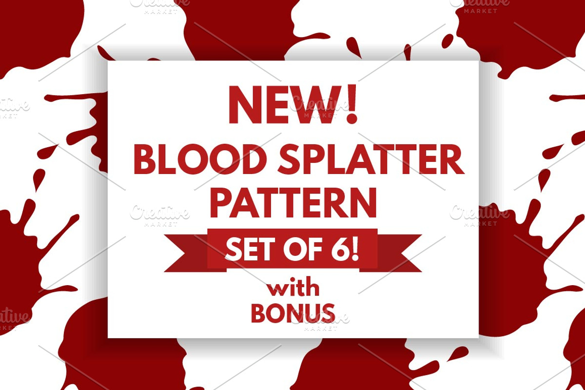 Blood Splatter pattern, a Pattern Graphic by Andrii Symonenko ...