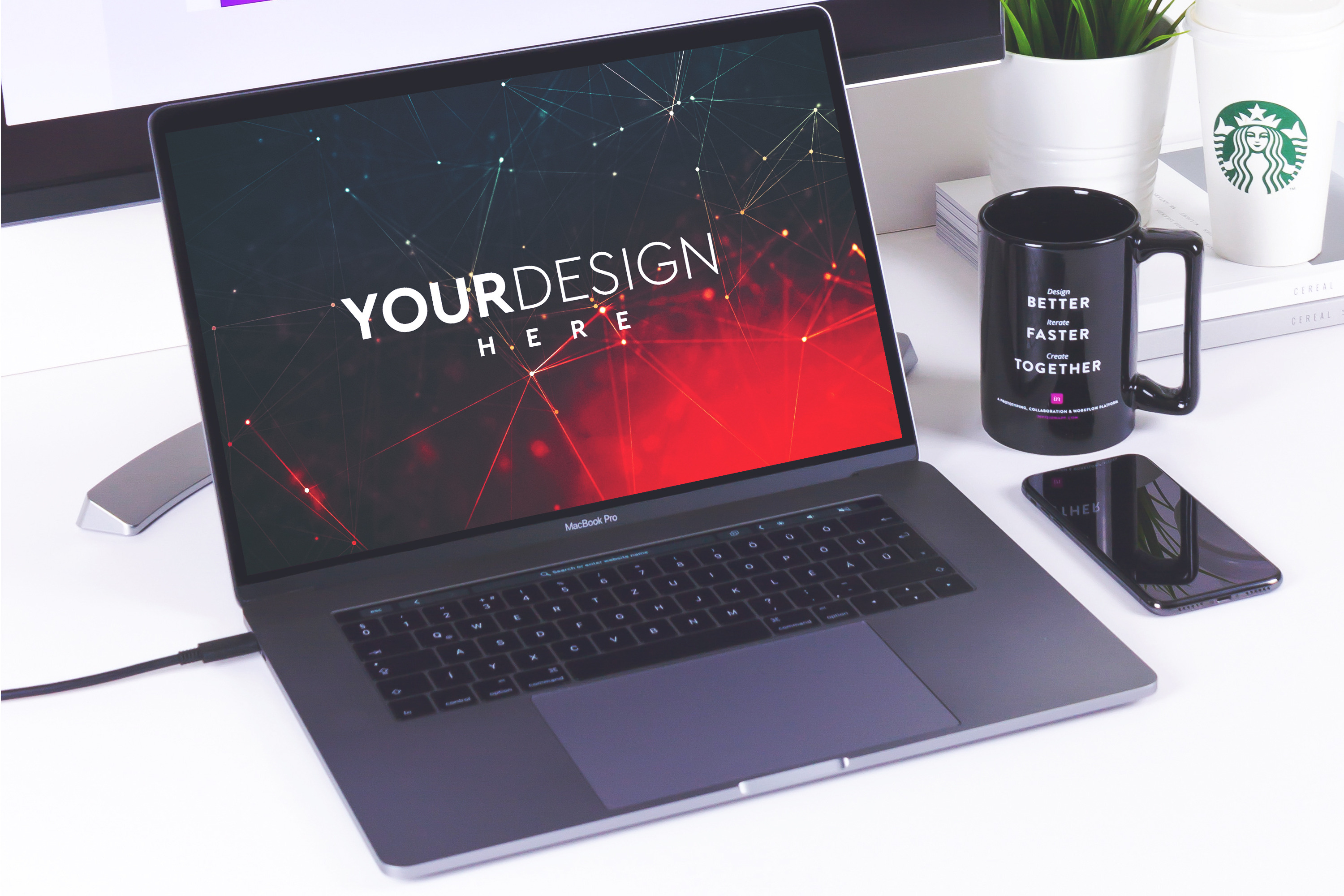 Apple Macbook Mock-up #158, a Mac Mockup by Mila | Creative Market