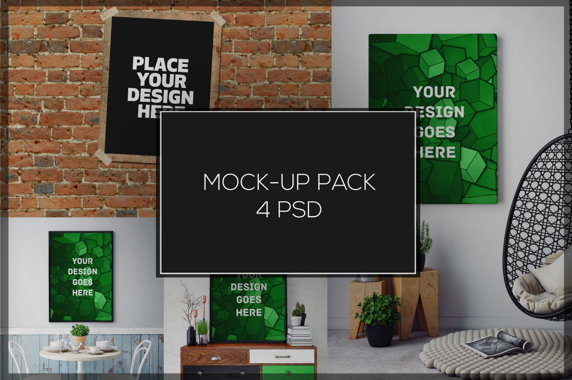 Picture Mock-up Pack#6, a Print Template by vraiana