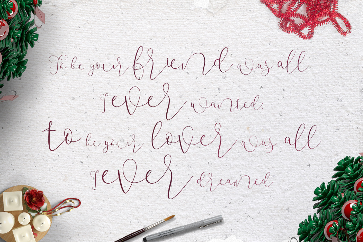 Mallow Script, a Script Font by artisans