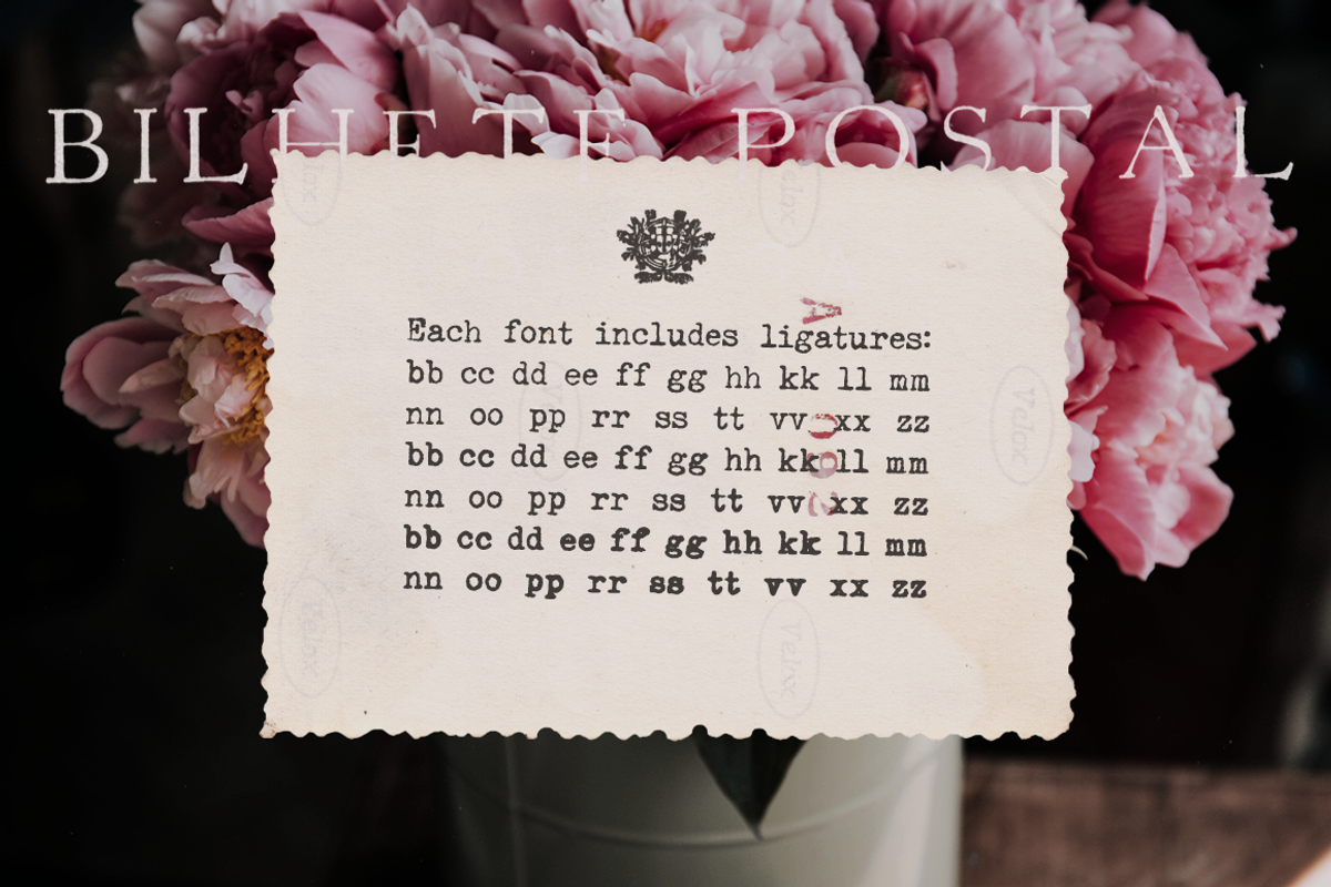 Fletcher Typewriter Font & Extras, a Serif Font by Ana's Fonts