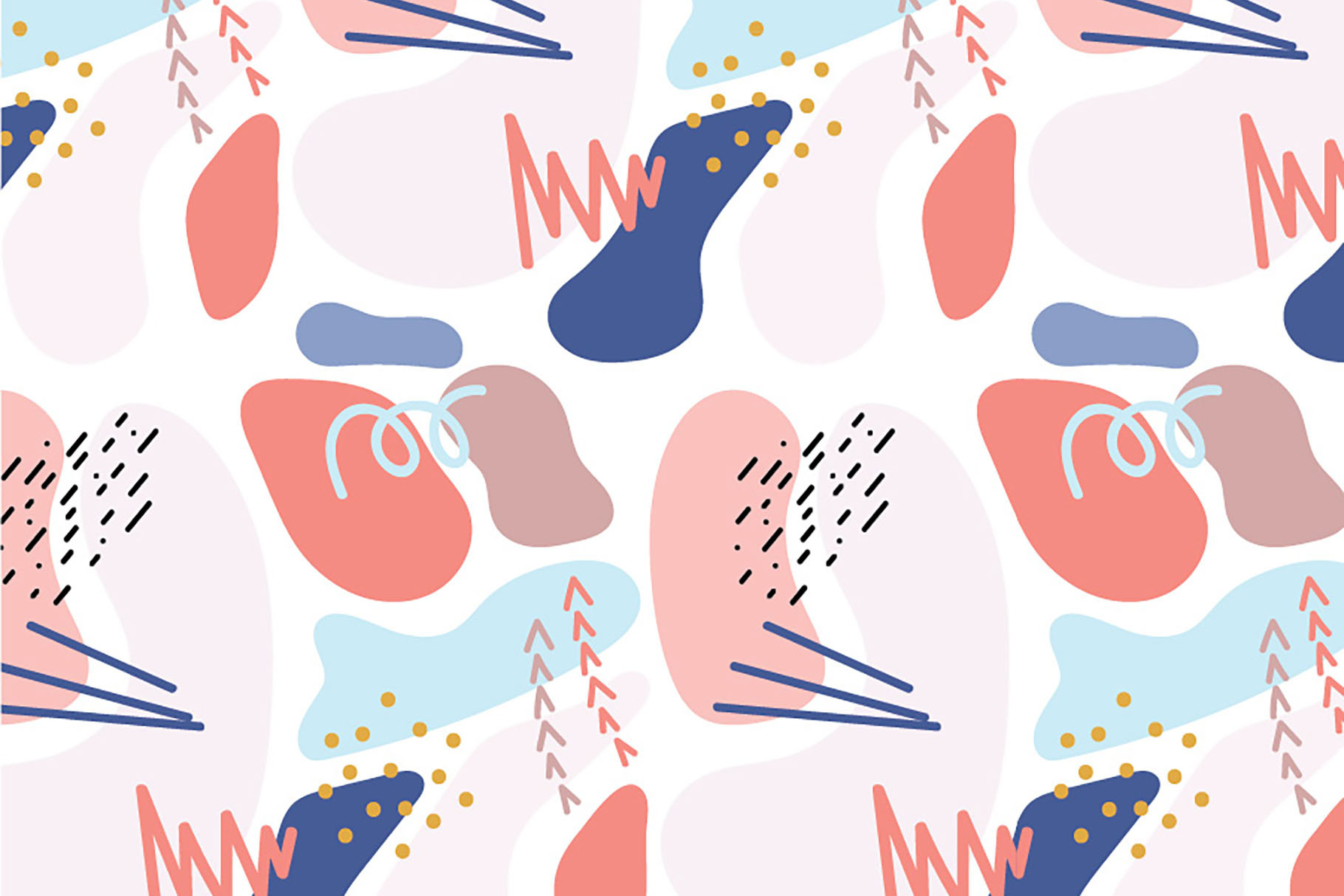 Illustrated Blob Pattern, a Pattern Graphic by b.banks