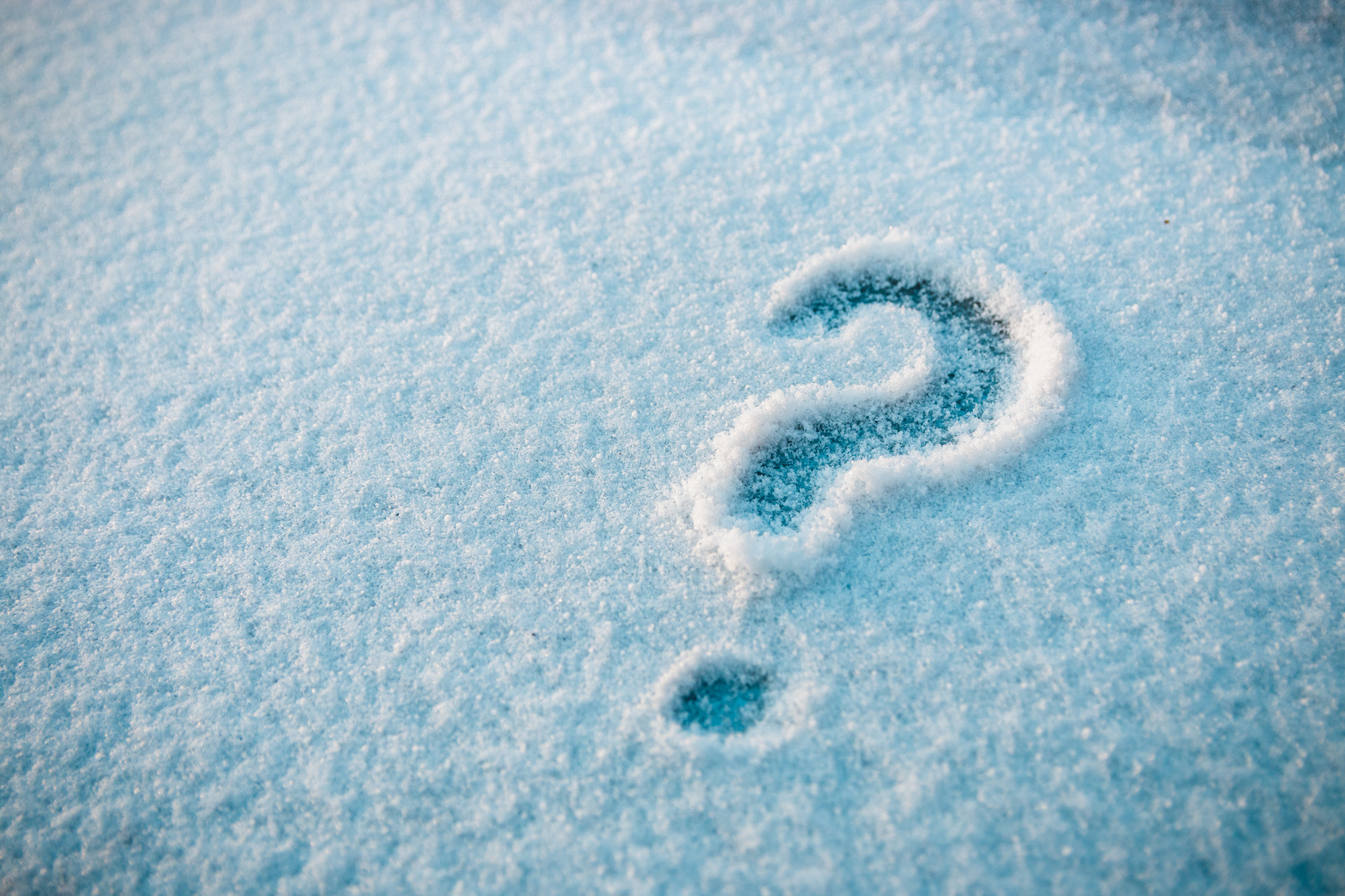 Question mark on snow weather sign featuring mark, snow, and question ...
