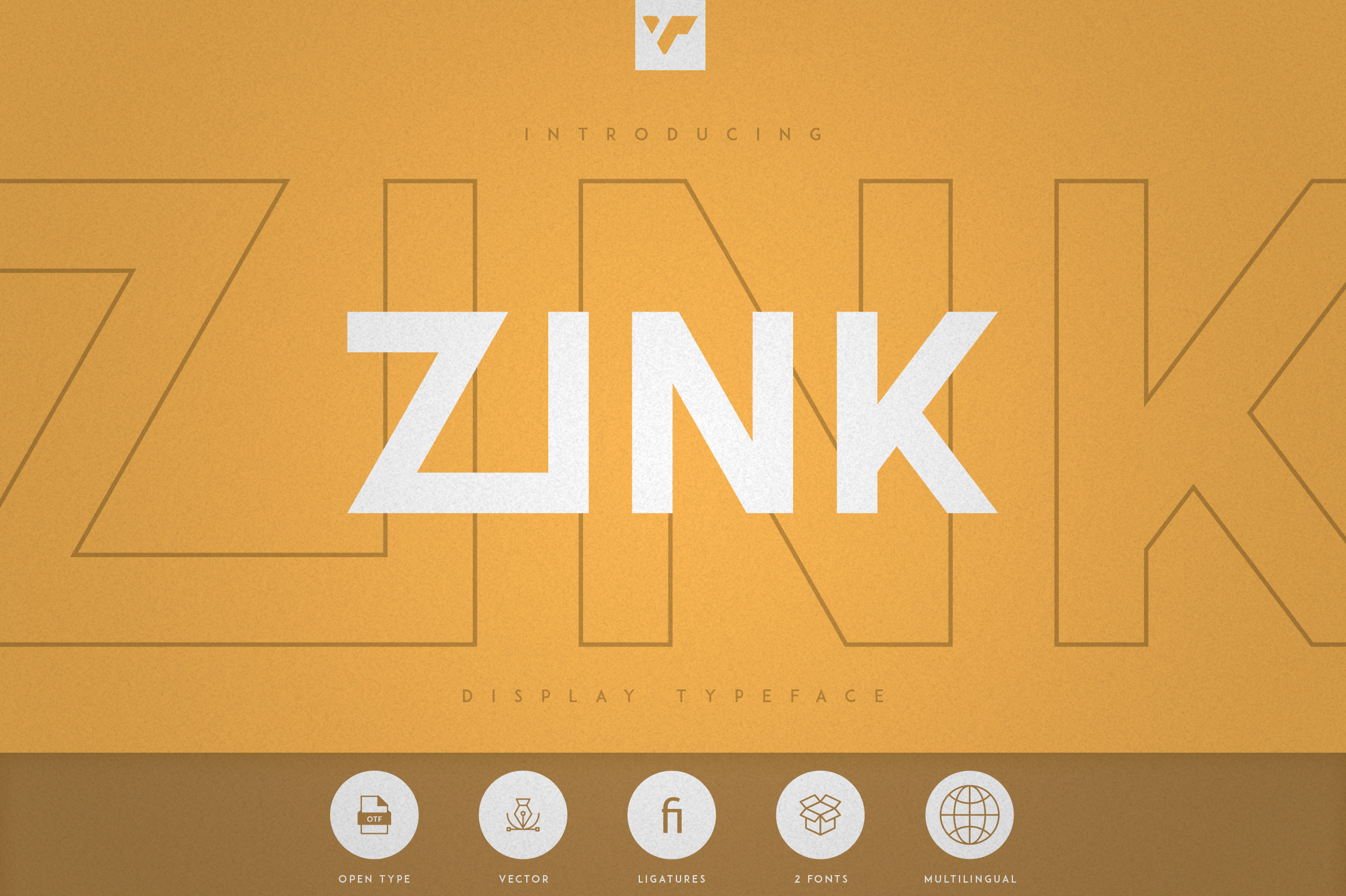 Zink - Display Typeface, a Font by VP Fonts