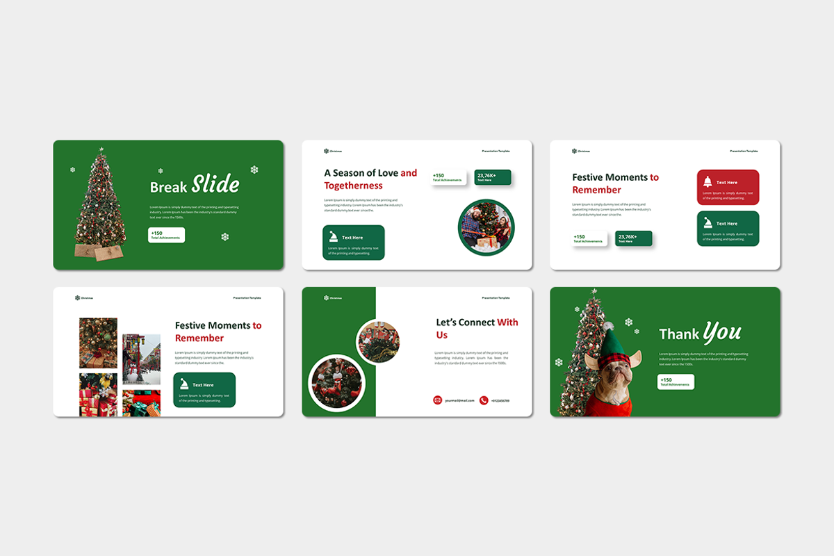 Merry Christmas - Google Slides, a Presentation Template by Iqsiart Studio