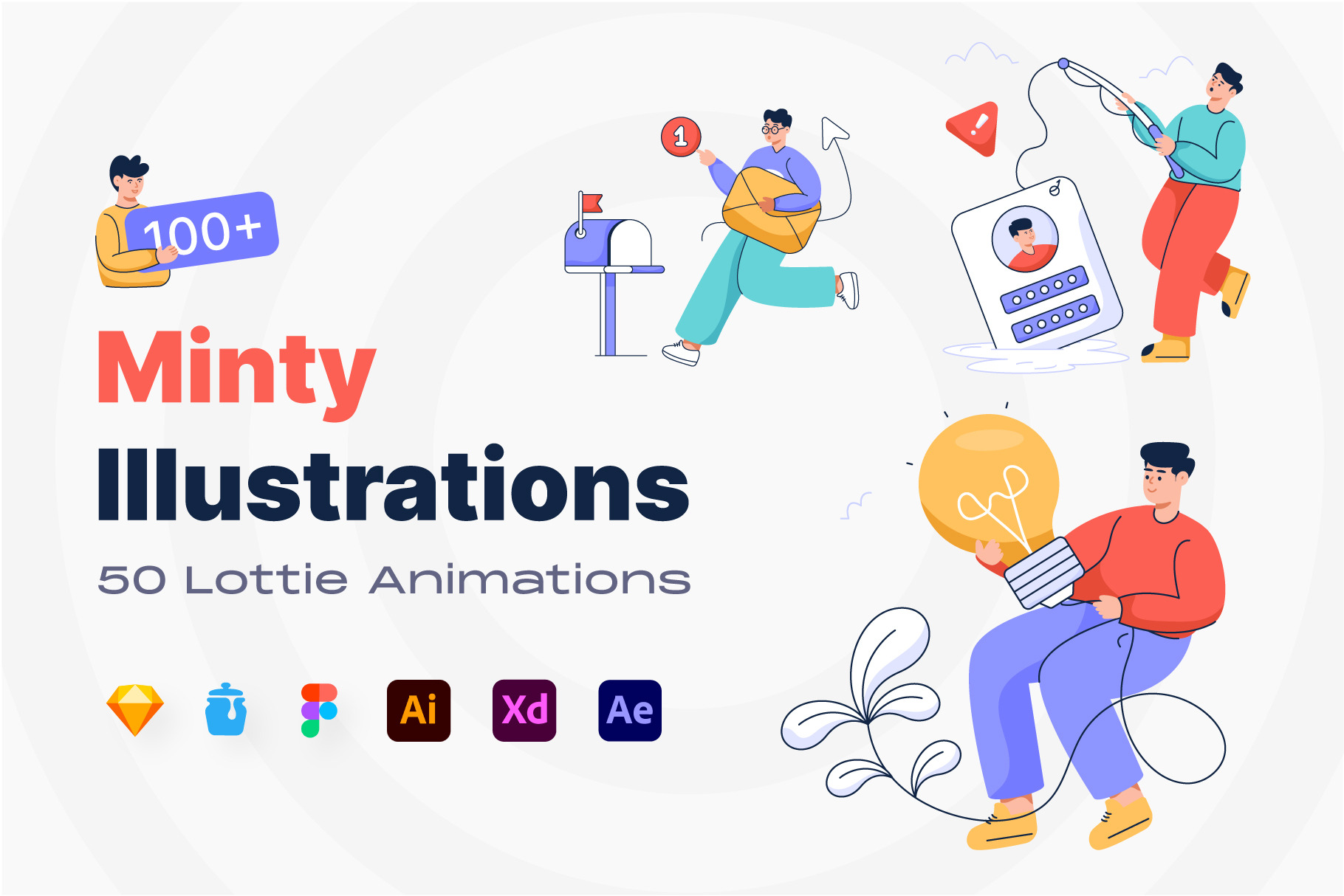 100+ Minty Illustrations