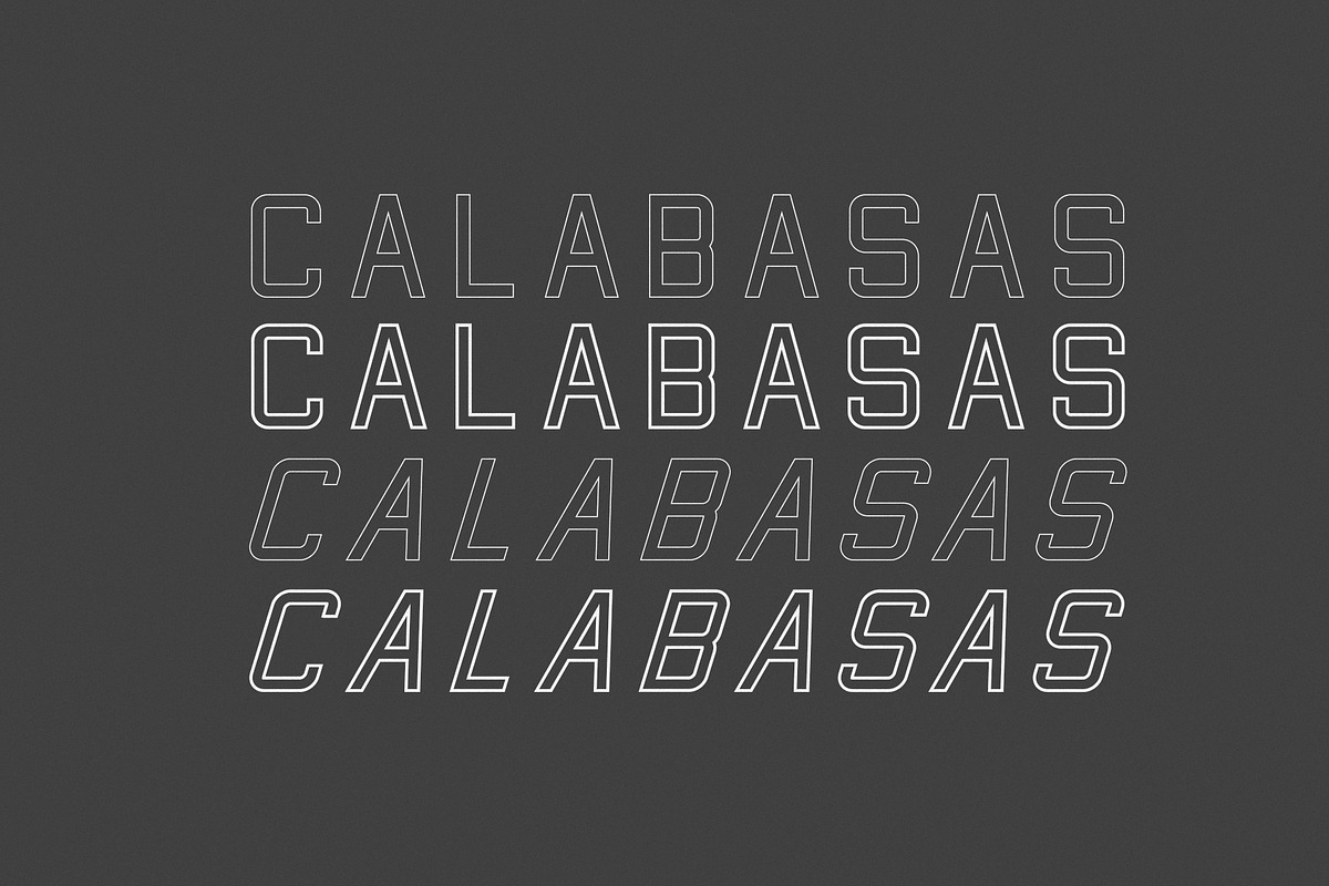 Calabasas | Display Font Family, a Sans Serif Font by Pixel Supply Co.
