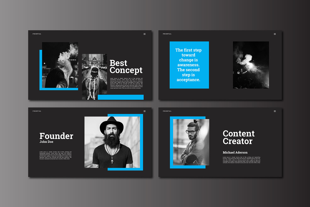 Frontal Presentation Template, a Presentation Template by Yo Slide