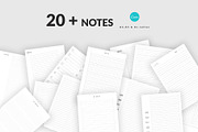 Notebook Paper 20+ Pages Vol.12, a Stationery Template by LaxmiOwl ...