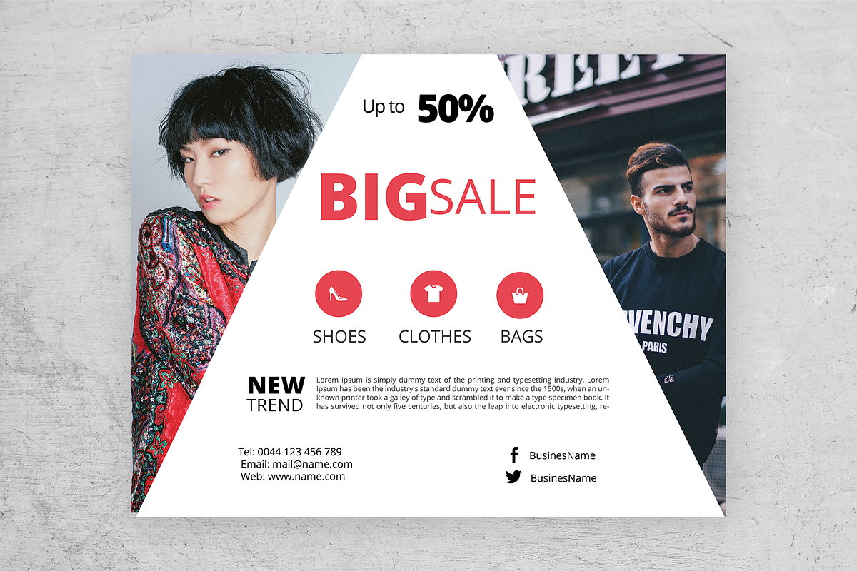 Horizontal Fashion Flyer, a Flyer Template by Creatricks