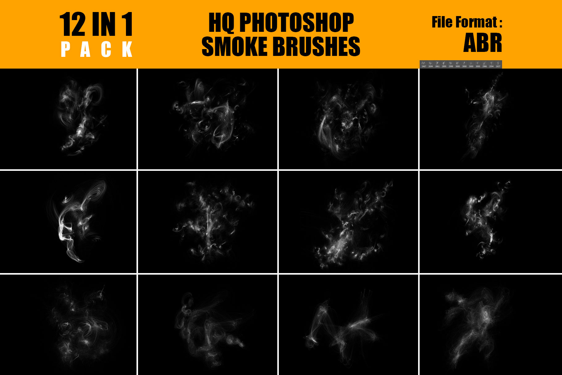 Photoshop Smoke Brushes Set, a Brush Add-On by Amit Debnath | Creative ...