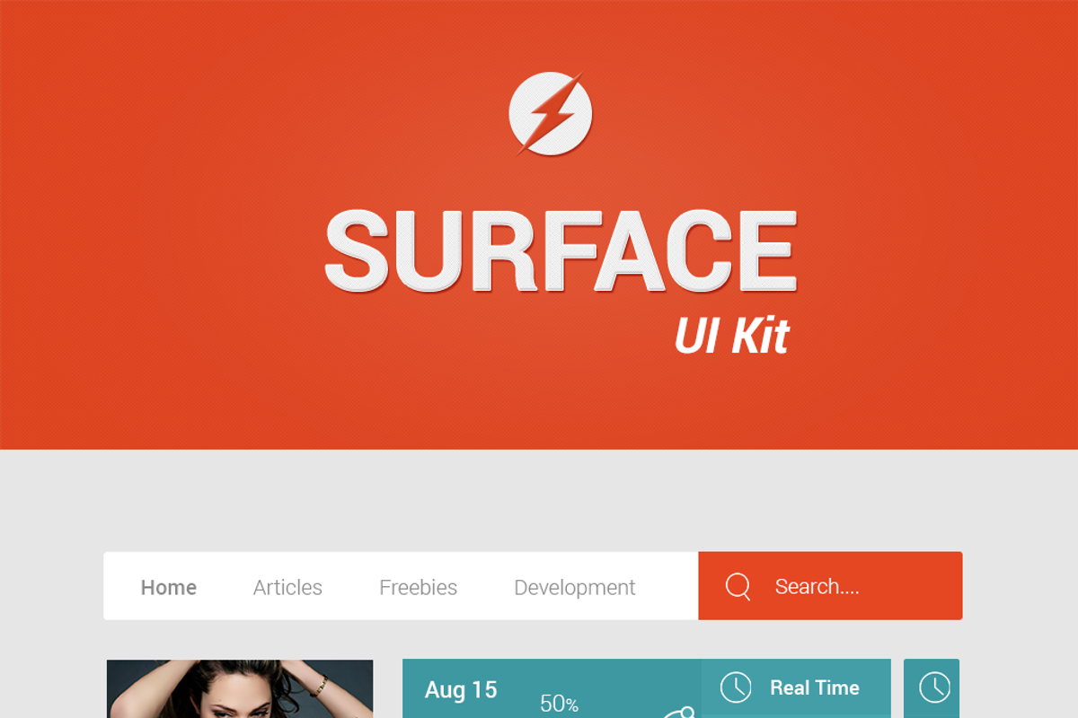 Surface UI Kit - Web & App Interface, an UI Kit Template by eWebDesign