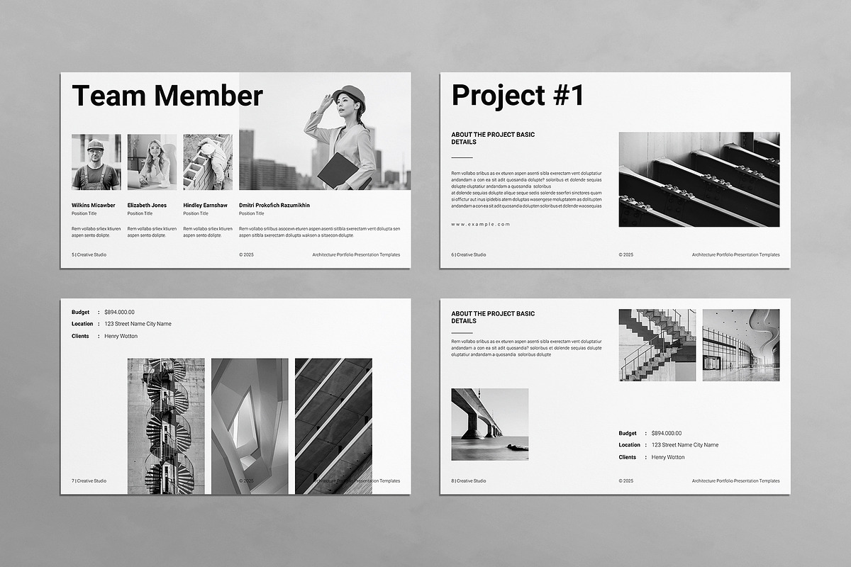 Architecture Portfolio Presentation, a Presentation Template by E-Type