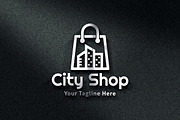 City Shop Logo, a Branding & Logo Template by Martin-Jamez