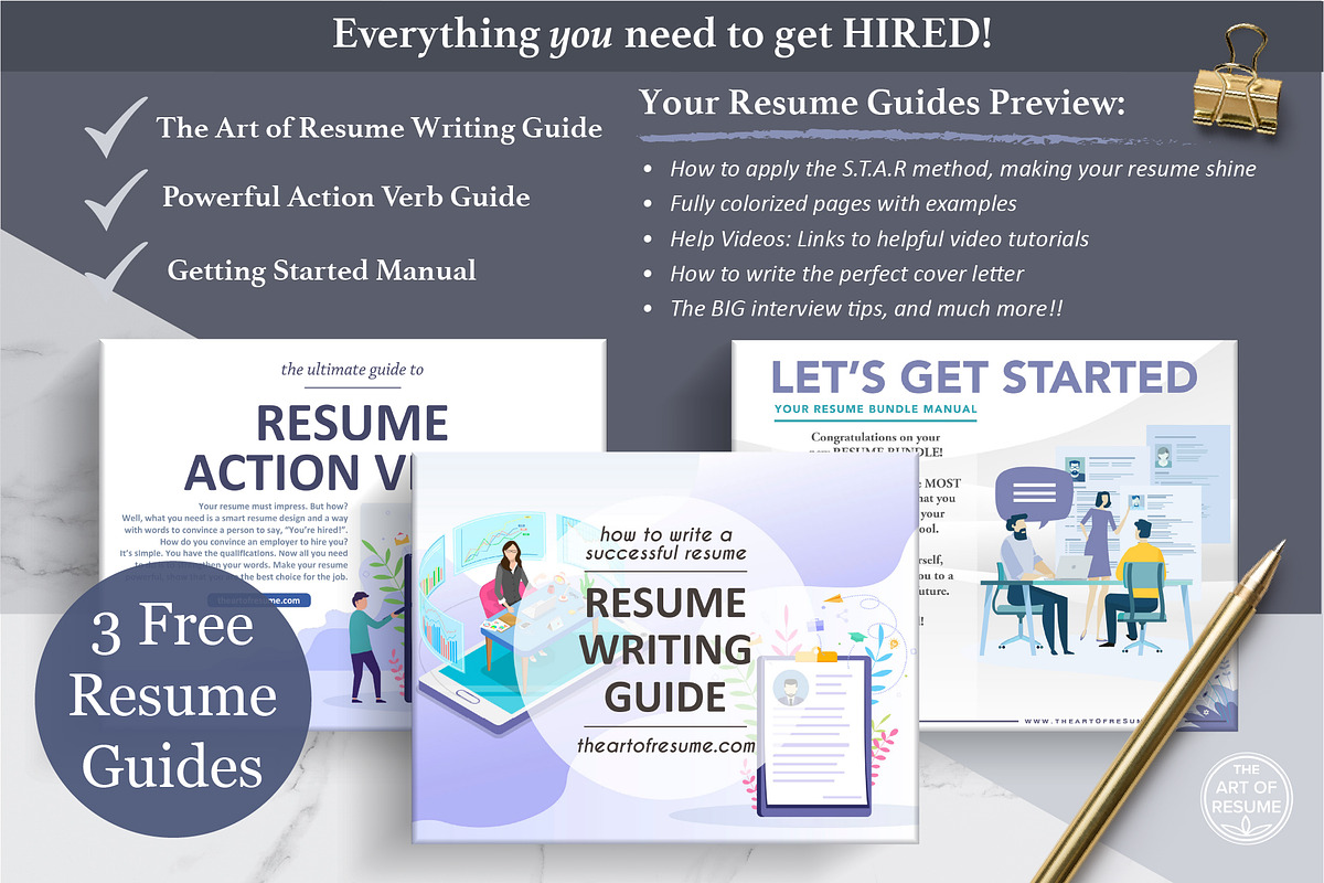 ATS Compatible Resume CV Templates, a Resume Template by The Art of Resume