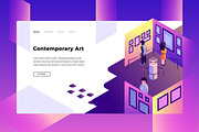 Contemporary Art - Banner Page | Templates & Themes ~ Creative Market