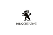 King Creative Lion Logo, a Branding & Logo Template by Flipside Design