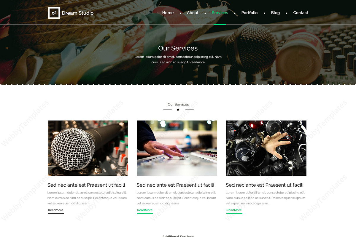 Dream Studio PSD Website Template, a Websites & App Template by ...