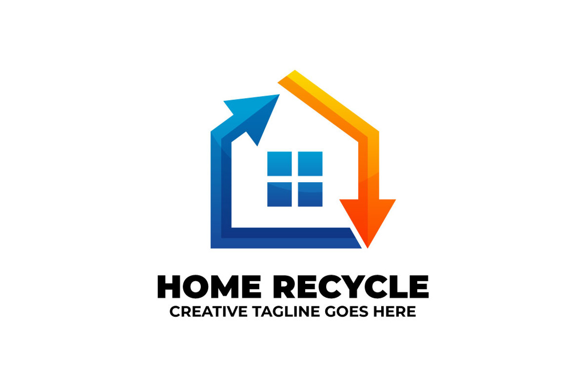 Home Recycle Logo Design Template, a Branding & Logo Template by ...