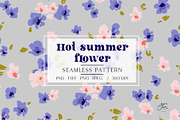 Hot summer flower Pattern