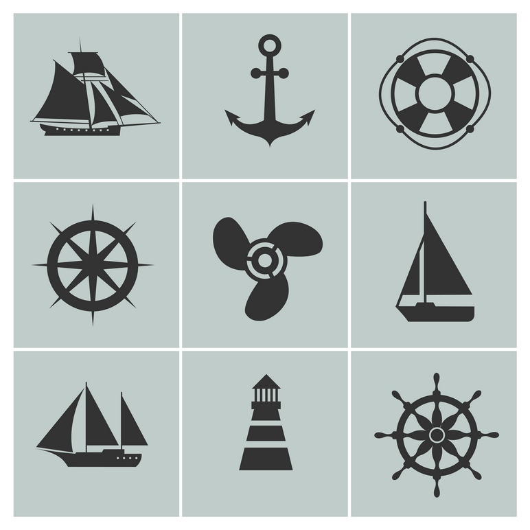 Marine and shipping icons | Icons ~ Creative Market