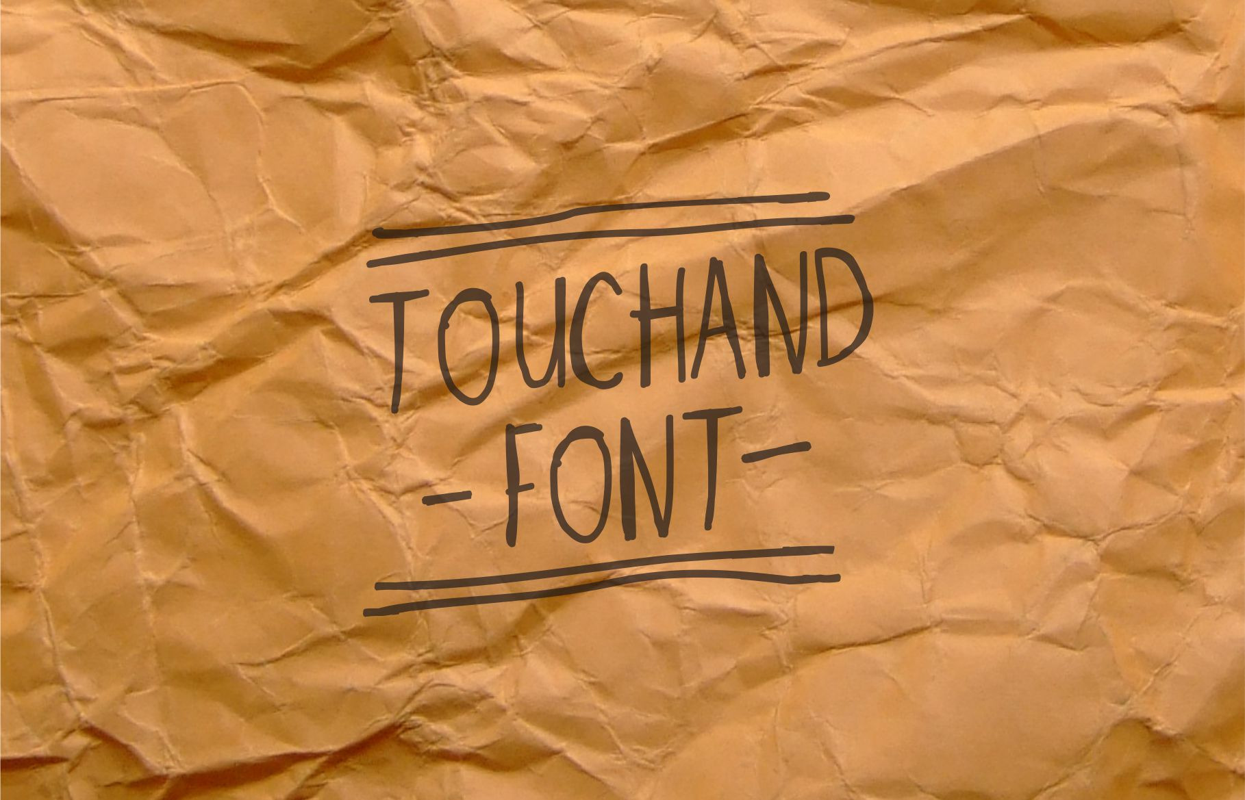TOUCHAND FONT, a Sans Serif Font by CEHAWE