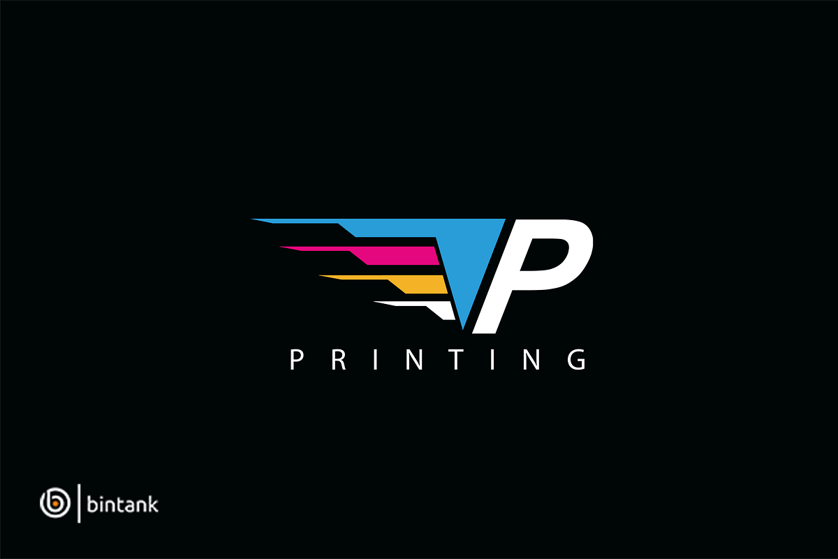 Fast Printing - P Letter Logo, a Branding & Logo Template by Bintank Studio